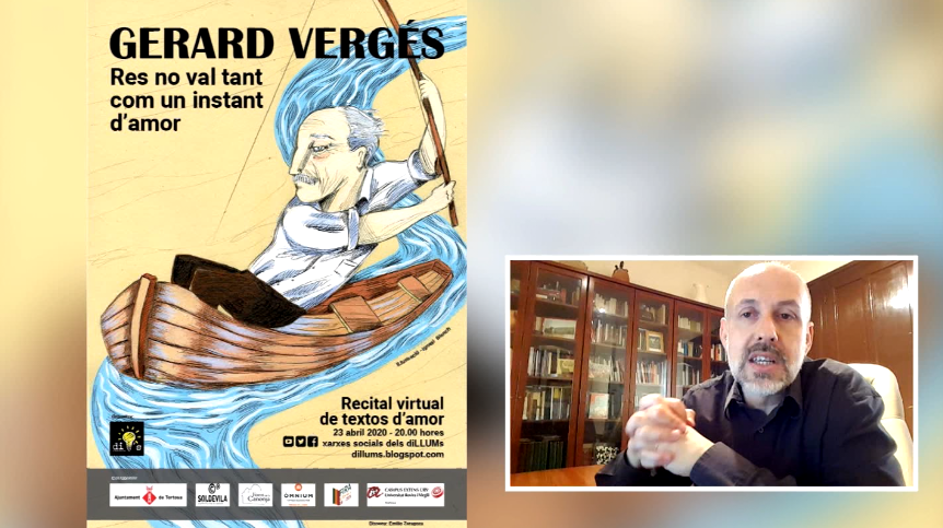 Recital virtual de poesia amorosa de Gerard Vergés per Sant Jordi ...