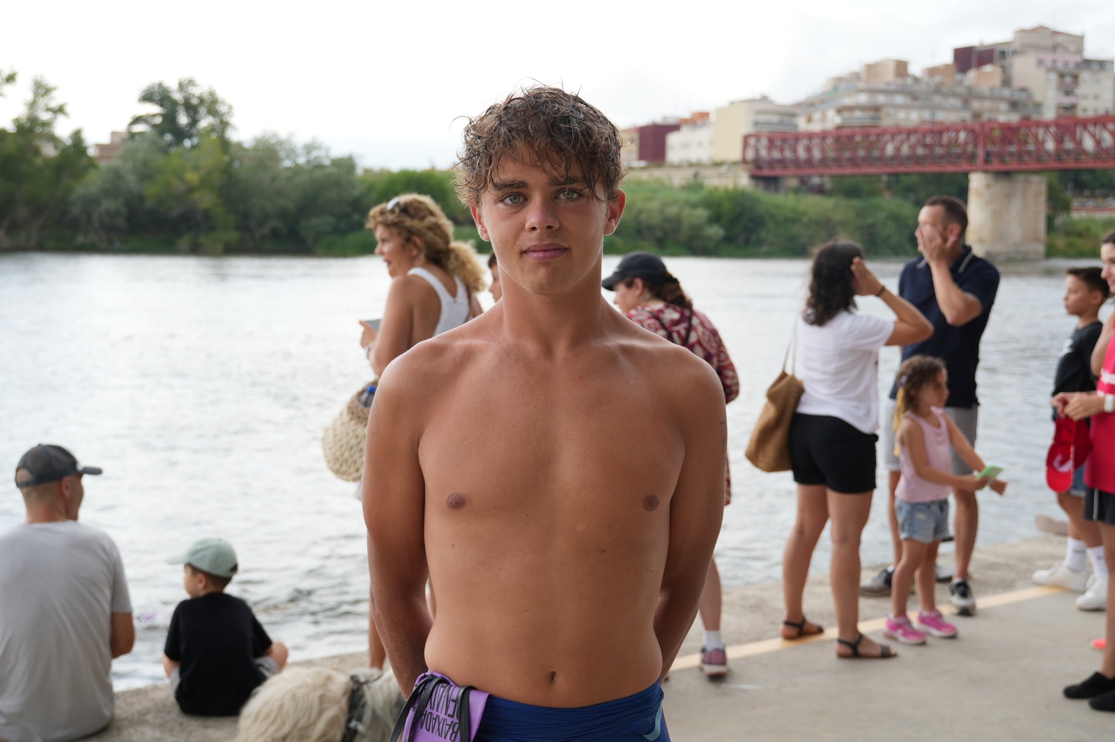 Èric Casals, i Alba Maestro guanyen la prova llarga de la 22ª Baixada del Renaixement nedant pel ...